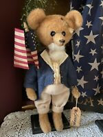 Handcrafted Patriotic George Washington Bear | N.E. Country Barn