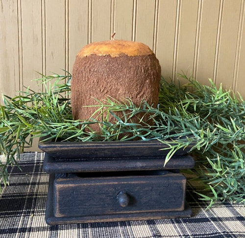 Handcrafted Black Candle Tray With Drawer | N.E. Country Barn