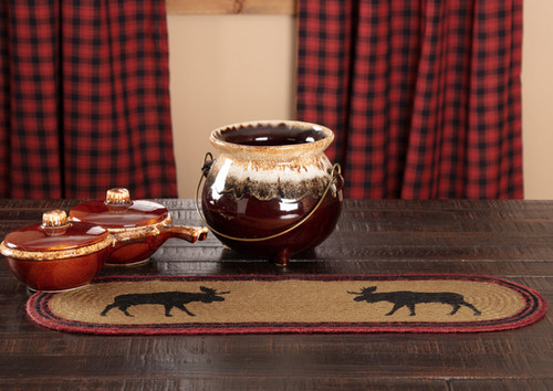 Moose Jute Table Runner / 3 Sizes | N.E. Country Barn