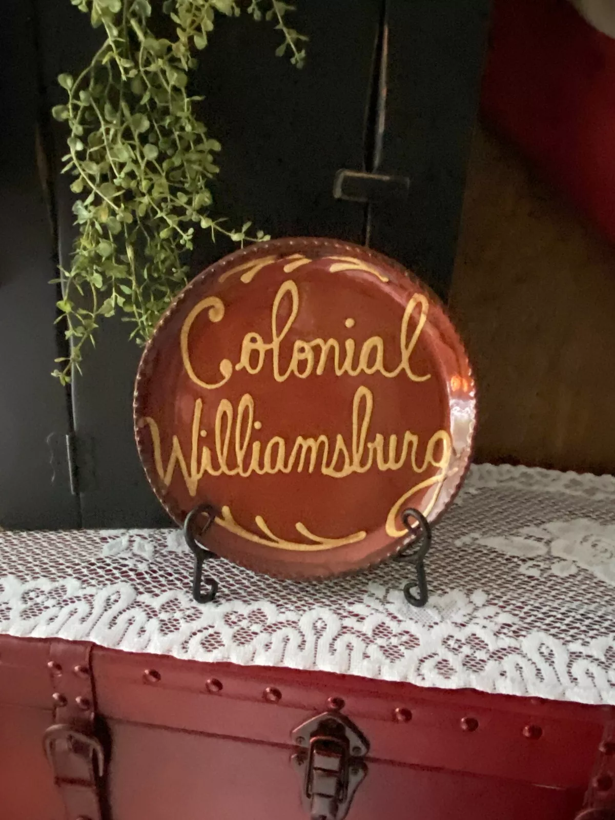 Smith Redware Colonial Williamsburg Plate | N.E. Country Barn