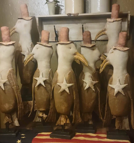 Colonial 36" Patriotic EAGLE On Pedestal | N.E. Country Barn