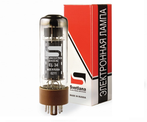 EL34 BULBO VALVULA SVETLANA NUEVO MADE IN RUSIA | ElectronicaRodriguez