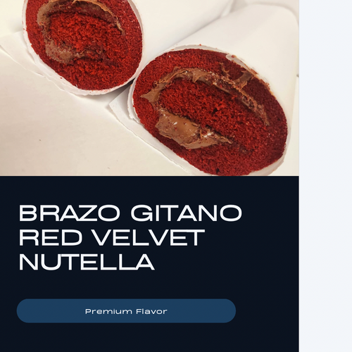 Red Velvet Gypsy Arm with Nutella 15oz | BrazoGitano Ricomini