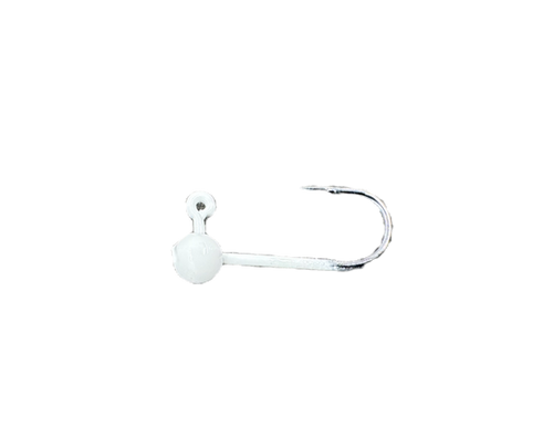 1/64 White Ball Jig Head (8 pack) | Freaky Frank's