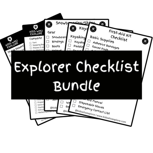 Explorer Checklist Bundle | Kids Who Explore