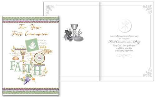 First Holy Communion Greetings Card | HESSLE BOOKSHOP