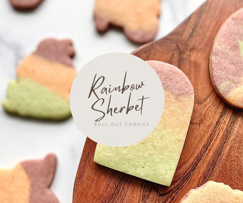 Rainbow Sherbet Sugar Cookie Recipe | Custom Cookies