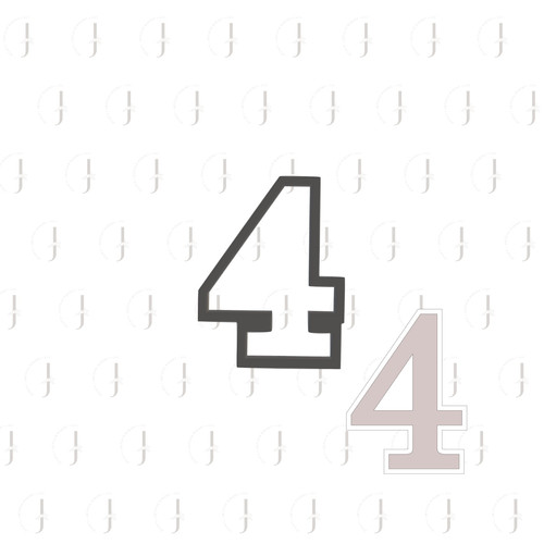 Basics No. 4 (Standard Size) Digital STL File | Custom Cookies