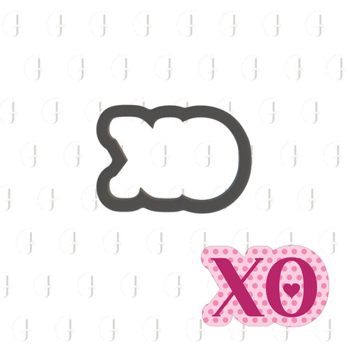 XO Block mini Digital STL File | Custom Cookies