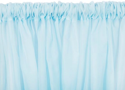 Baby Blue Sheer Backdrop Rental | LA VIE POSH