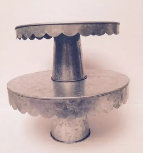 Galvanized Cake Stand Set Rental | LA VIE POSH