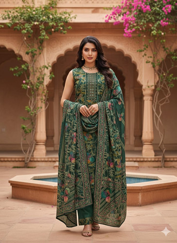 Silk Digital Print Salwar Suit | Mahana Boutique