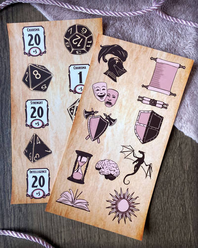 Medieval/TTRPG Sticker Sheets | Tinybard