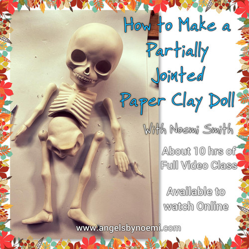 Making a Partially Jointed Paper Clay Doll - Online Class | Angels by Noemi