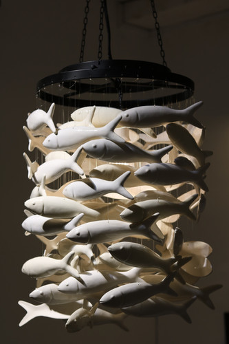 Hanging Fish Chandelier 1296 | Orange's Home