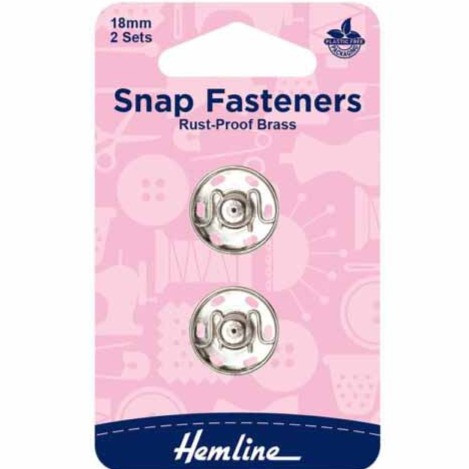 Snap Fastener - 18mm Silver | Fabulous Fabrics