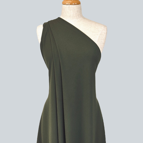 Scuba Crepe OLIVE – Poly Spandex Knit | Fabulous Fabrics