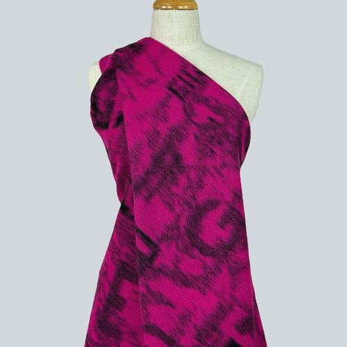 Serena CERISE – Italian Brushed Wool Blend | Fabulous Fabrics