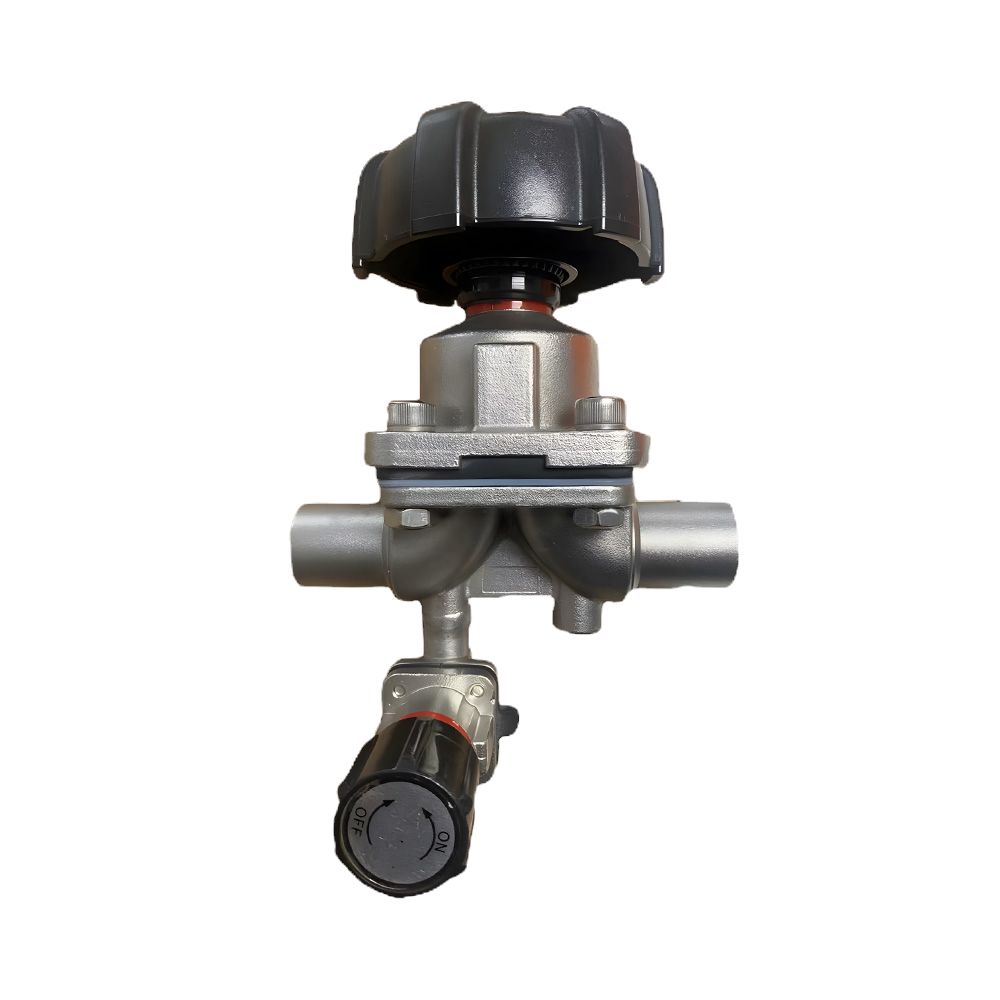 Lomas Technology | Manual Diaphragm Valve With Secondary Valve Sterile