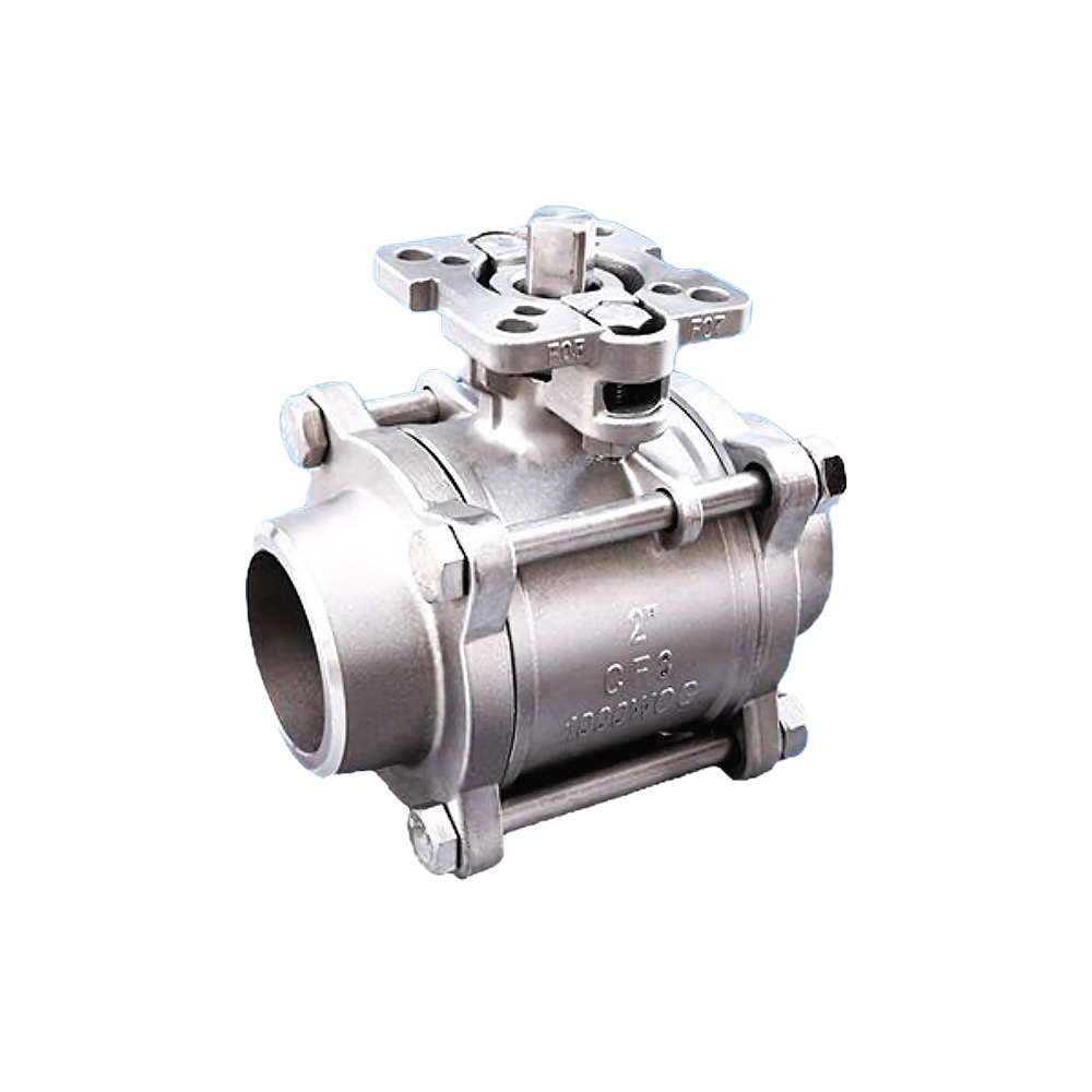Lomas Technology | 3PC Butt Welding Ball Valve with ISO5211 Pad (1000WOG)