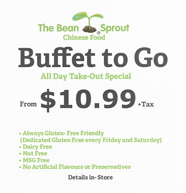The Bean Sprout Restaurant Buffet to Go and Gluten Free to Go Toronto