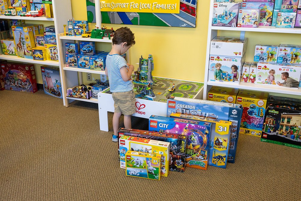 A warehouse of LEGOS for local charity 'V for Victory'