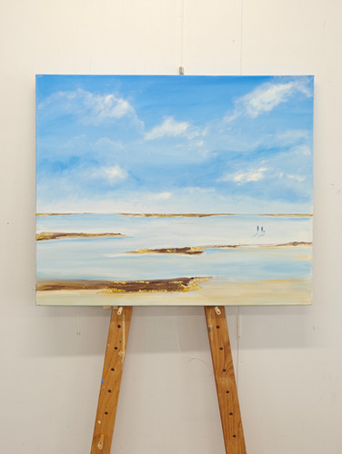 Morning walk Coolum Beach by Artist Robyn Price | Coolumhearts