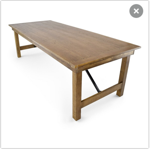 Solid Pine Farm Table | TheGrandEventDesign