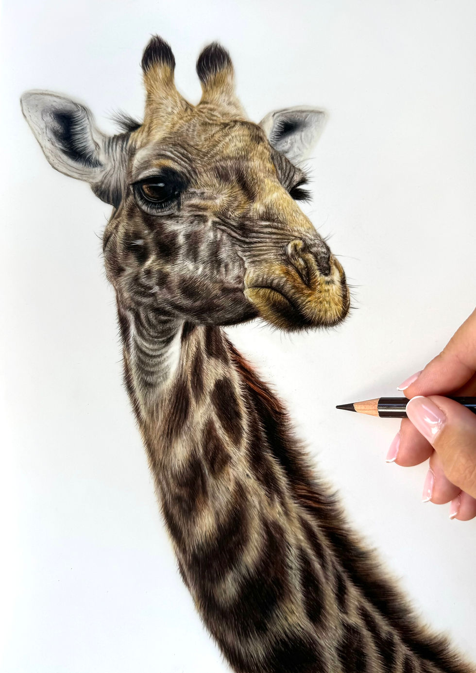 how to color a giraffe