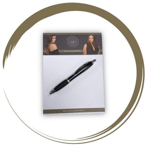 Zen Hair Notepad & Pen | Zen Hair .CO