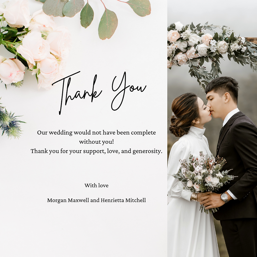 The Art of Gratitude: Crafting the Perfect Wedding Thank You Note