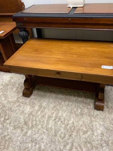 T144 Antique Oak Coffee Table | RebornTreasures