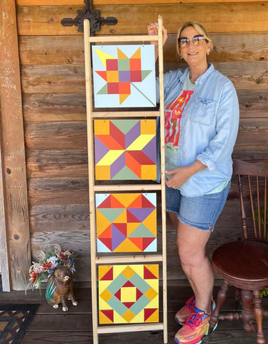 Barn Quilt Ladders | BarnQuiltHeadquarter