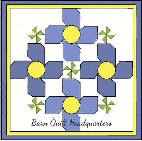 Forget Me Not | BarnQuiltHeadquarter