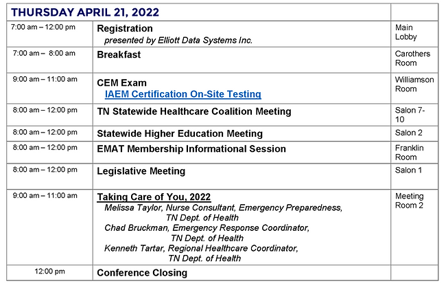 EMAT 2023 Agenda | EMAT