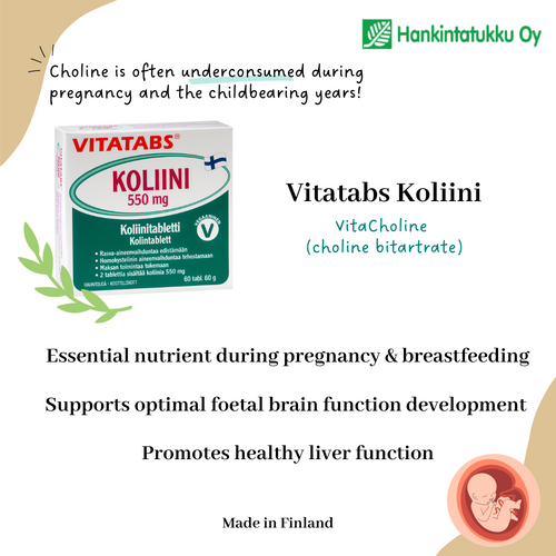 Hankintatukku Vitatabs Koliini (Choline) tabs 60's | Poisson Pharma
