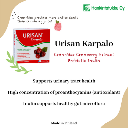 Hankintatukku Urisan Karpalo tabs 60's | Poisson Pharma