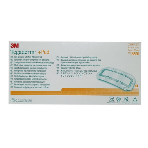 Tegaderm with Pad 9cm x 25cm #3591 25'S | Poisson Pharma