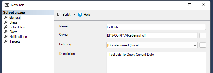 SQL Server Jobs With The SQL Agent