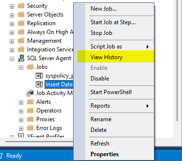 SQL Server Jobs With The SQL Agent