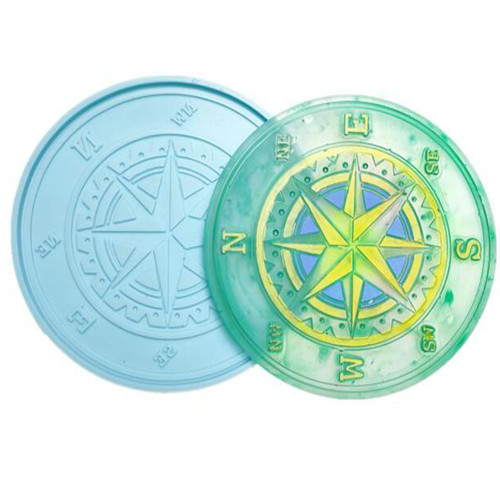 15cm Compass Tray Silicone Mould for Resin | Art Junkie