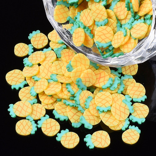 Pineapple Fimo Polymer Clay Slices | Art Junkie