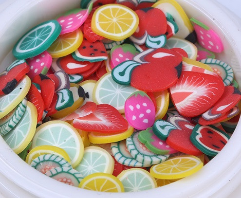 Fruit Salad Fimo Polymer Clay slices | Art Junkie