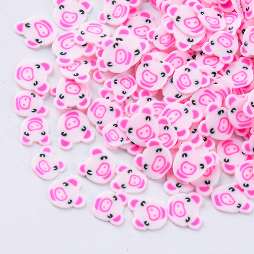 Pig Head Fimo Polymer Clay slices | Art Junkie