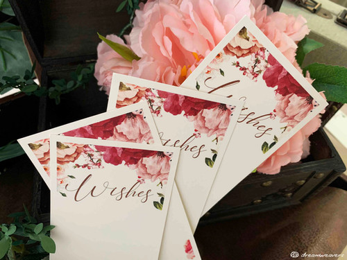 Marsala Blush Wishes Card | Dreamweavers