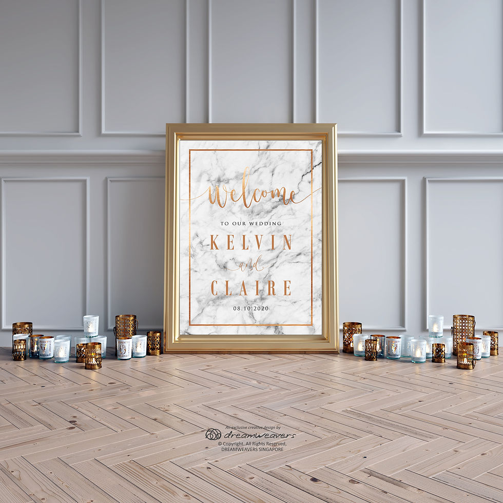 Marble Welcome Signage | Dreamweavers