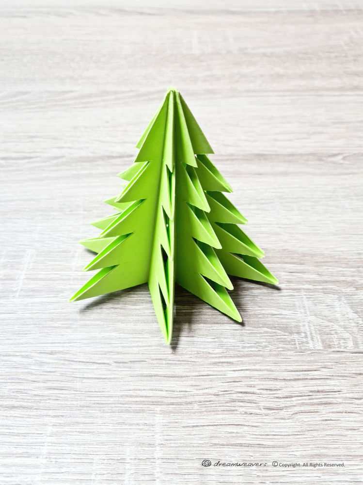 Origami Christmas Tree Decoration