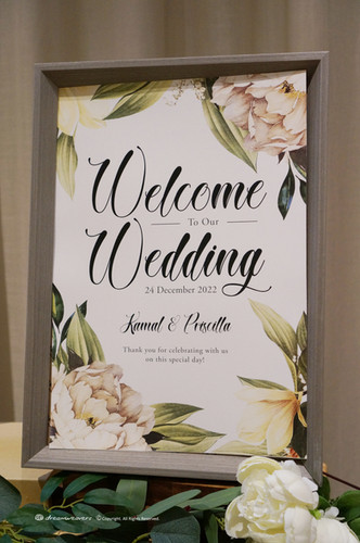 Element of Emotions Welcome Signage with Frame | Dreamweavers