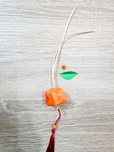 3D Mandarin Orange Origami Decoration