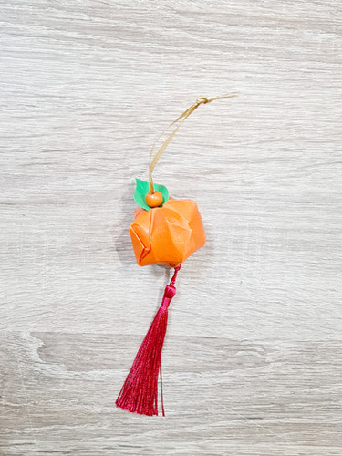 3D Mandarin Orange Origami Decoration